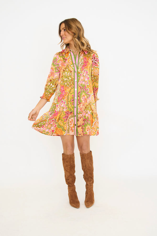 Calder Multi Mini Dress - Lady Hart